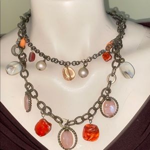 Ruby Rd. Jewelry | Elegant Ruby Rd Suede Leather Silver Necklace | Poshmark